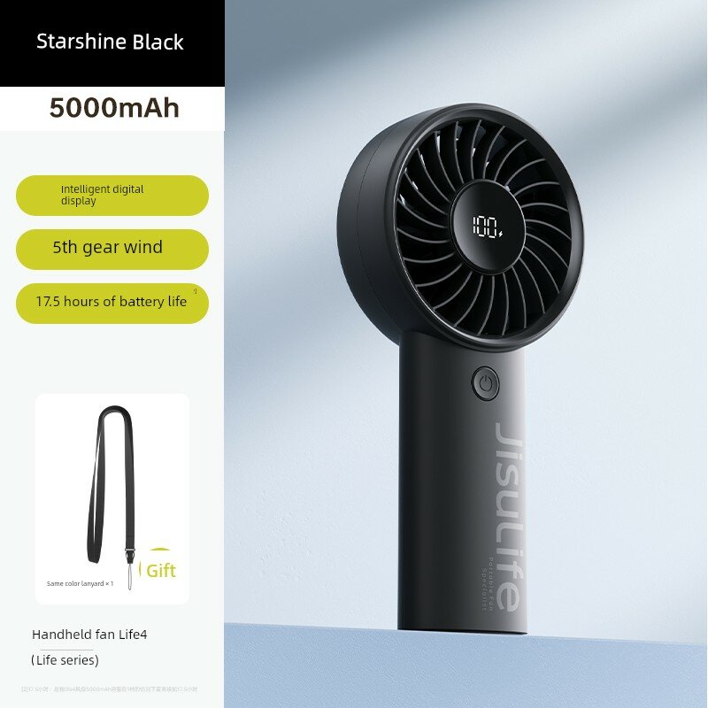 Jisu маленький вентилятор портативный маленький мини-перезаряжаемый вентилятор студенческое общежитие ручной USB