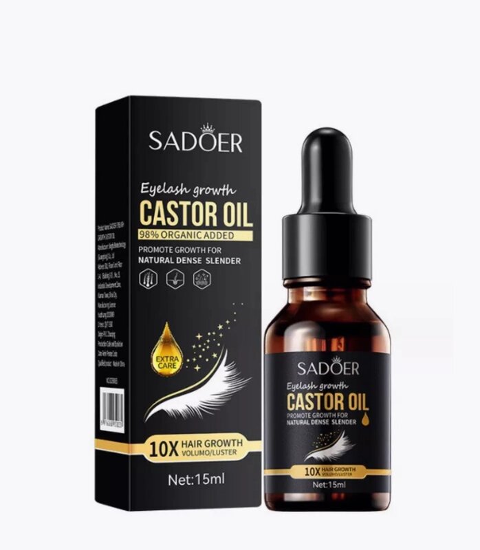 Касторовое масло для роста ресниц и бровей, 15 мл