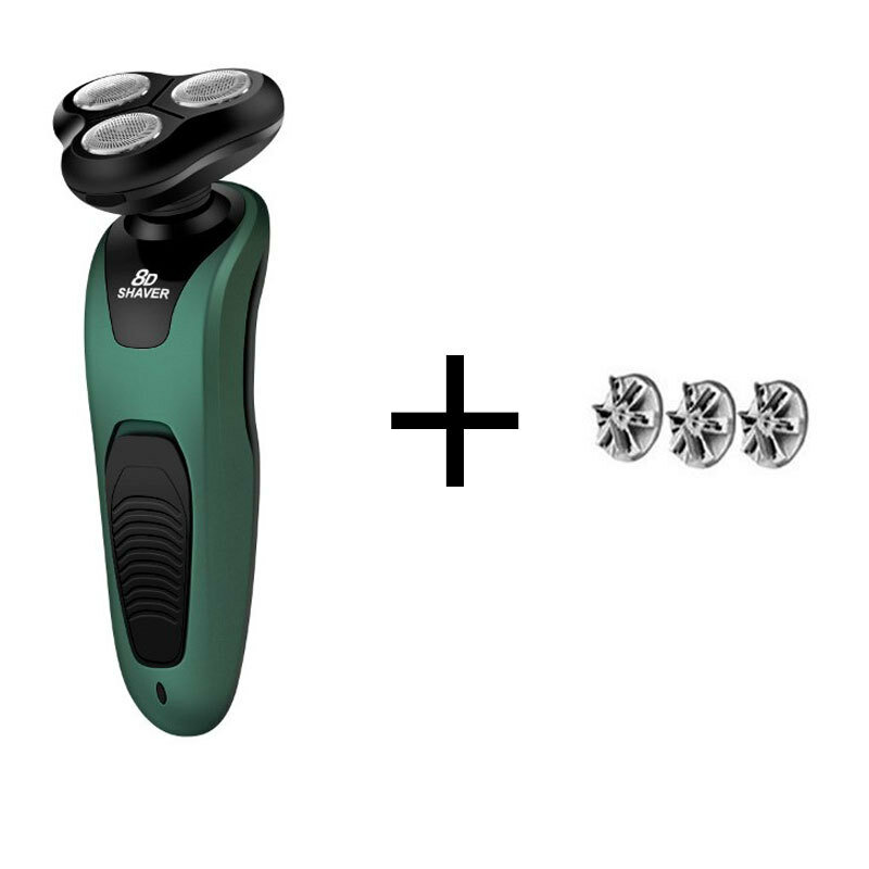 8D бритва многофункциональная мужская 3-в-1 электрическая бритва для всего тела, моющаяся, с USB зарядкой для автомобиля, триммер для бороды
