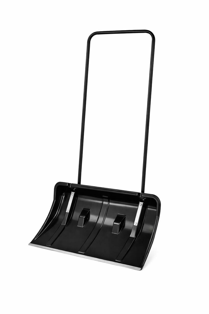 Движок лопата снеговая пластик 820х450мм с колёсиками