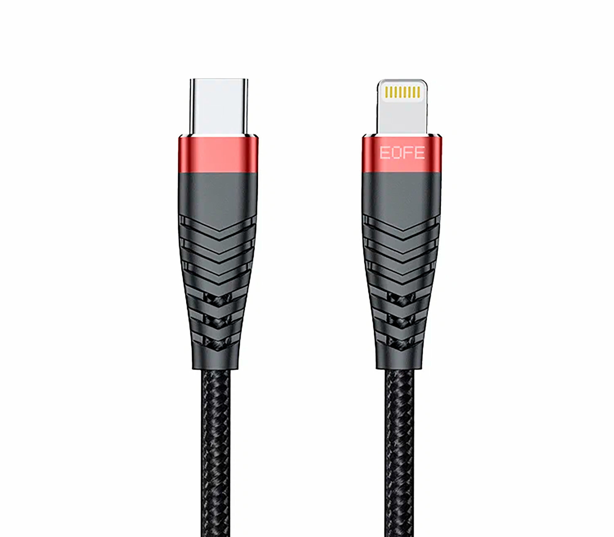 Кабель EOFE CL31, USB-C / Lightning, нейлон, 1 м, черный