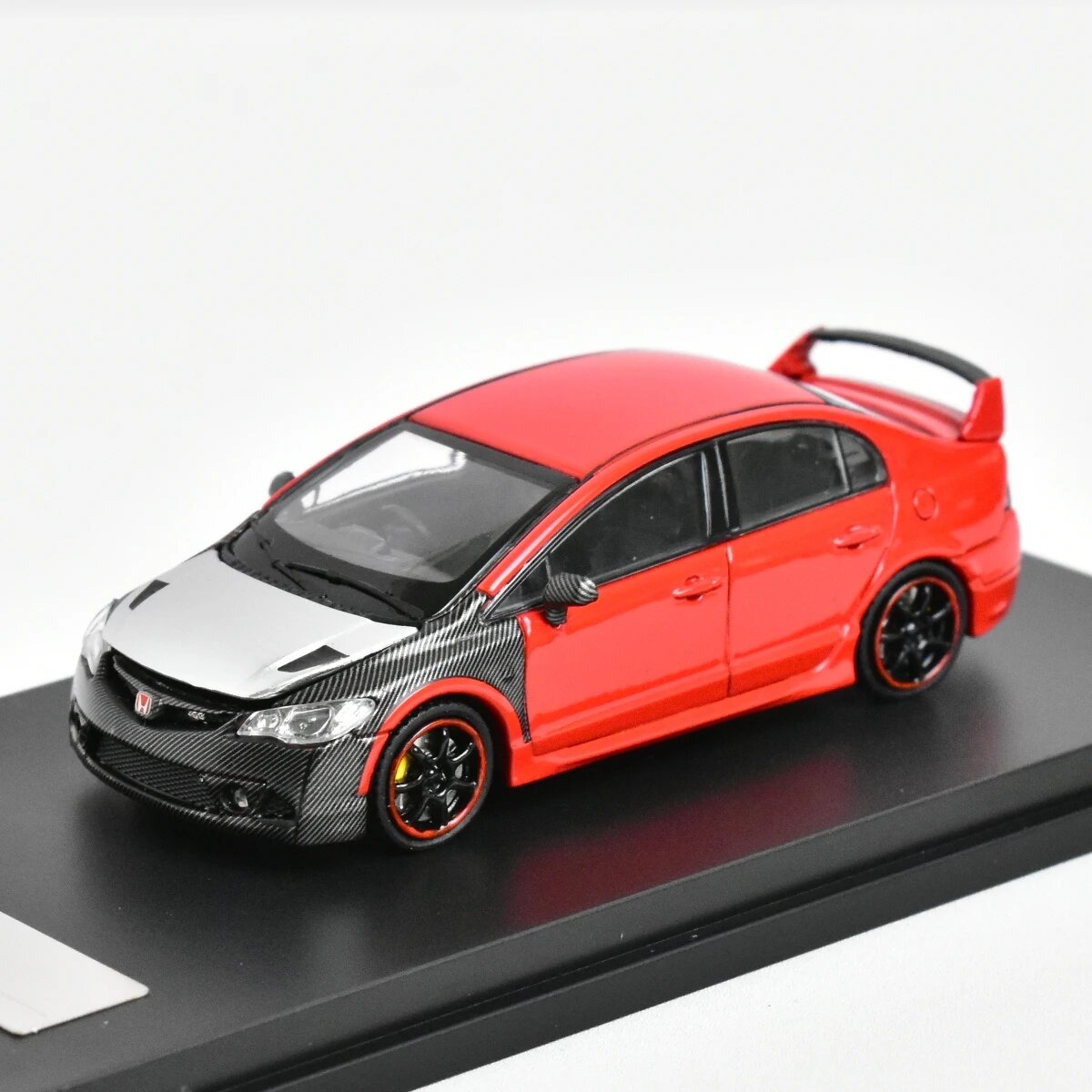 Модель 1:64 Honda Civic FD2 Mugen RR Red Silver