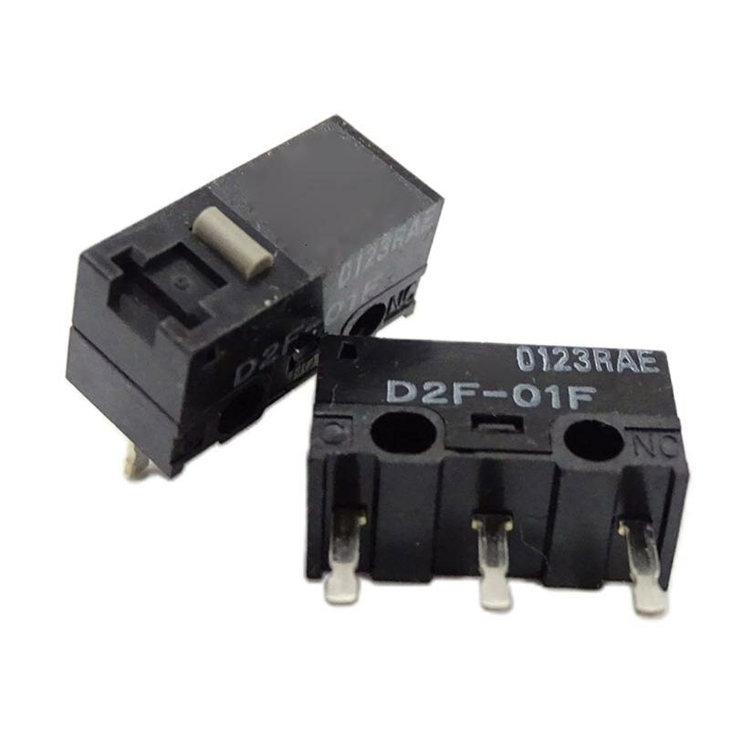 Микропереключатель для мыши D2F-01F, серебряные контакты, 2шт