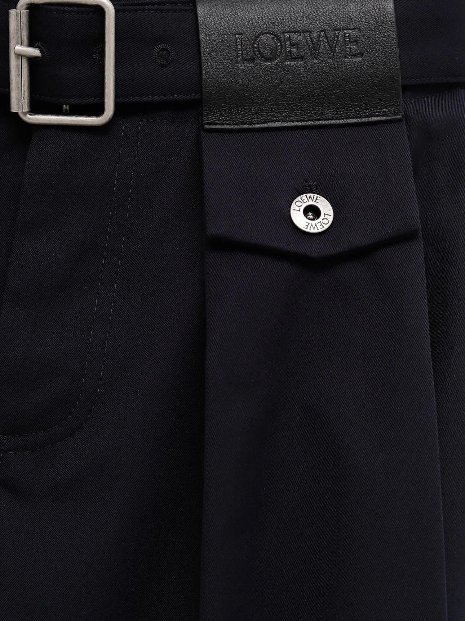 Брюки Loewe Belted trousers, размер 38, blue — фото 1