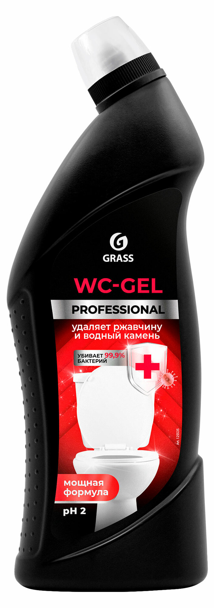 Чистящее средство для сантехники Grass «WC-gel Professional» от ржавчины, 750 мл
