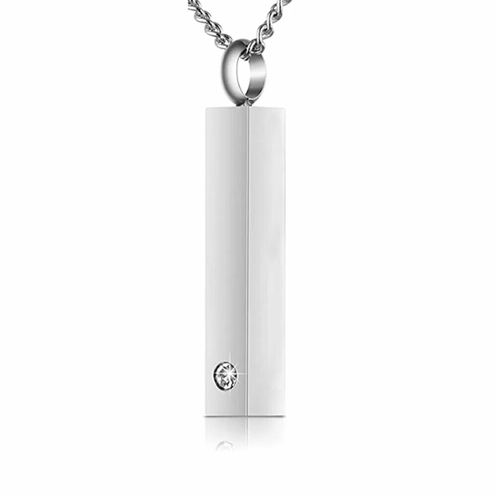 Кулон-урна из нержавеющей стали Silver