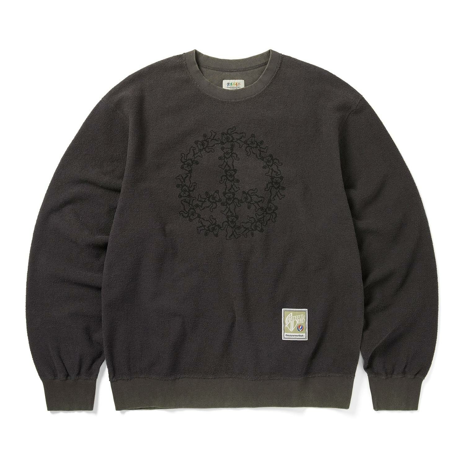 Толстовка ТОЛСТОВКА THISISNEVERTHAT GD PEACE BEARS REVERSIBLE CREWNECK