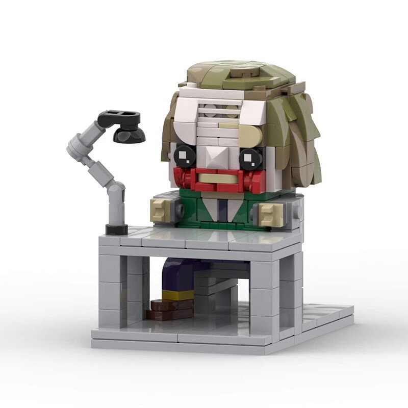 Строительные блоки MOC Brickhead, клоун-сцена допроса, детская игрушка-головоломка для сборки, подарок