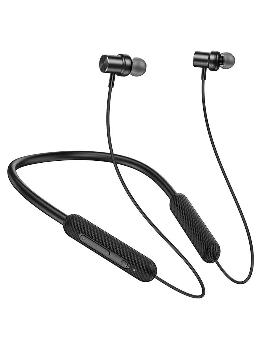 Наушники Bluetooth с микрофоном Hoco ES70, магнитные, цвет черный / беспроводные на шею