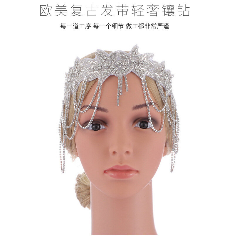 Европейская и американская модная повязка на голову в стиле ретро, этнический стиль, эластичные аксессуары для волос, женская повязка, повязка для волос, аксессуары для волос Amazon