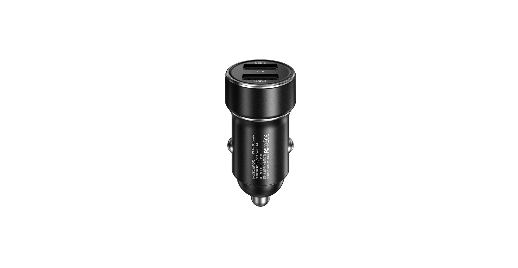 Автомобильное зарядное устройство Wekome StarRoad Series Vieyie Dual-USB Car Charger 15W (WP-C46) Black