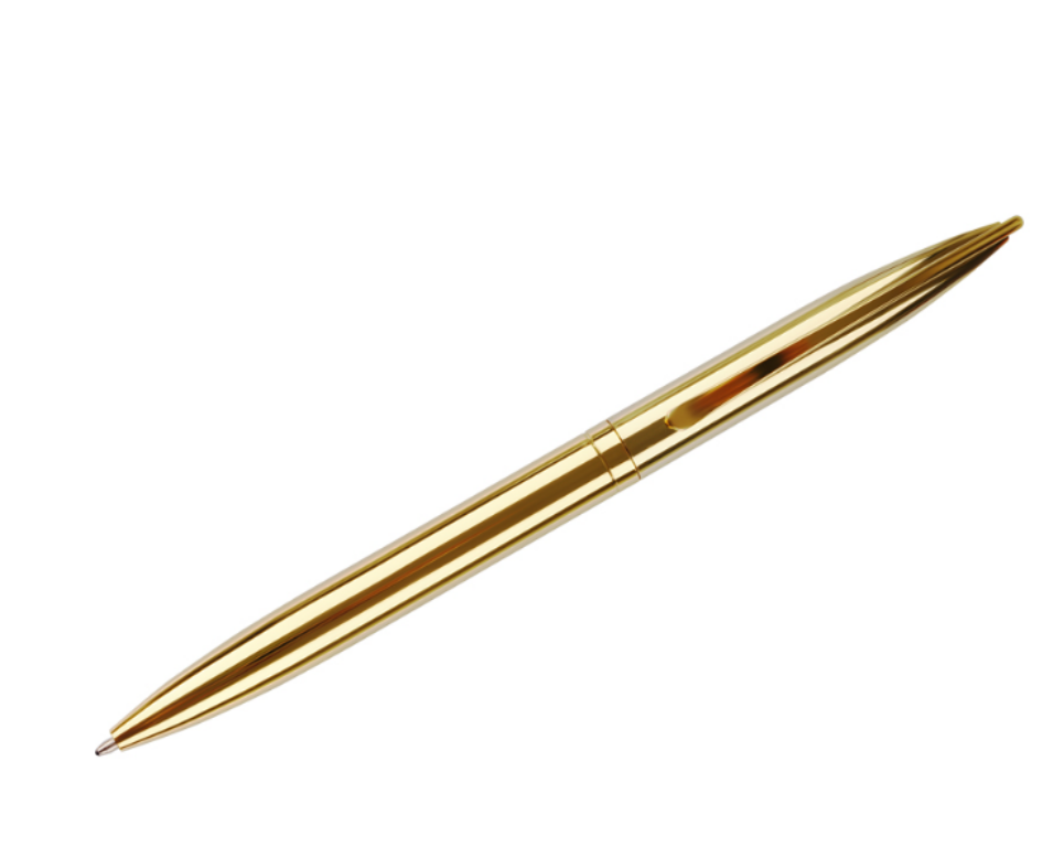 Ручка MESHU Gold MS_93942, шариковая, автоматическая, синие чернила