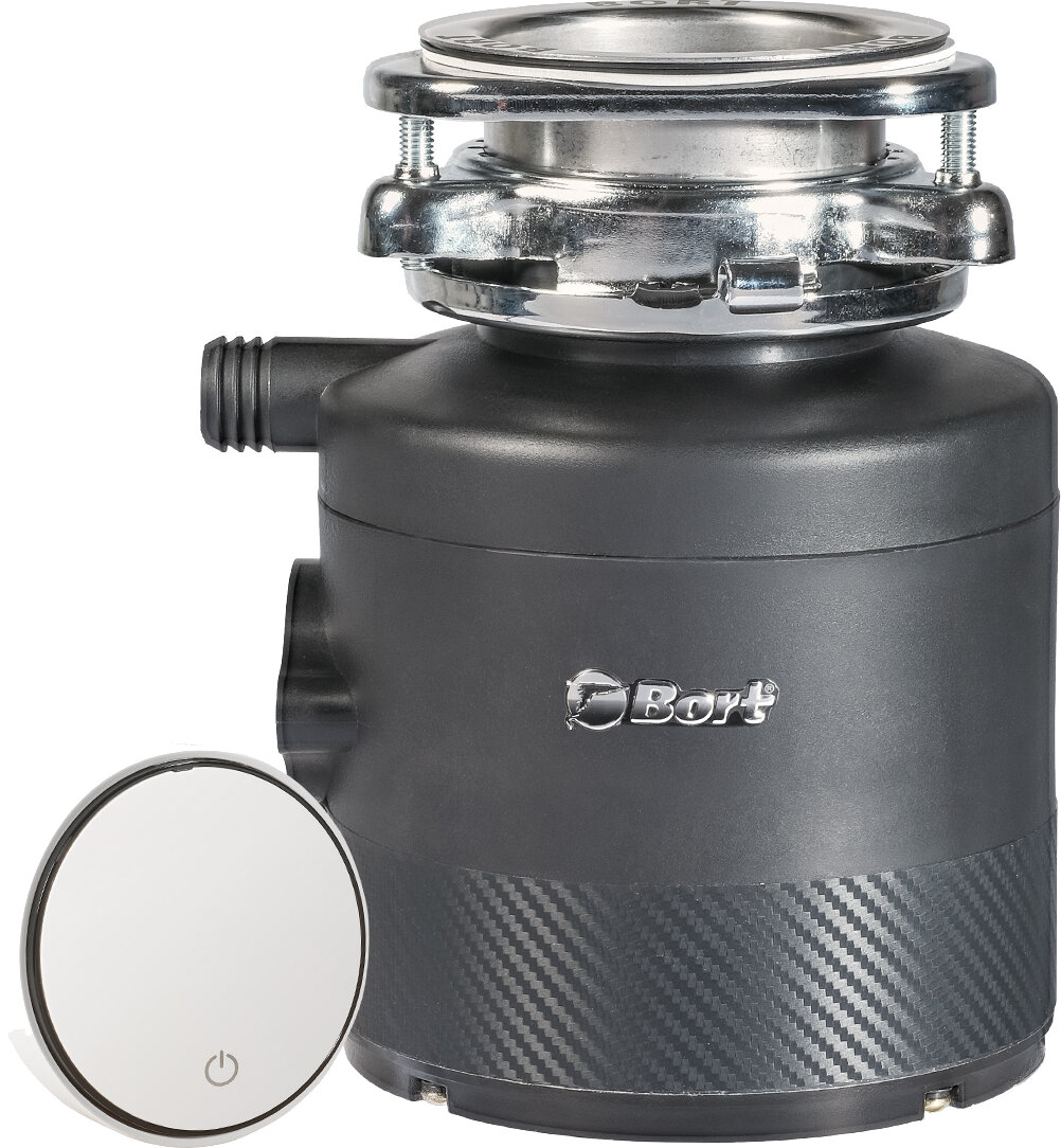 Измельчитель Bort Alligator X, для пищевых отходов, индукционный мотор, 560Вт, черный