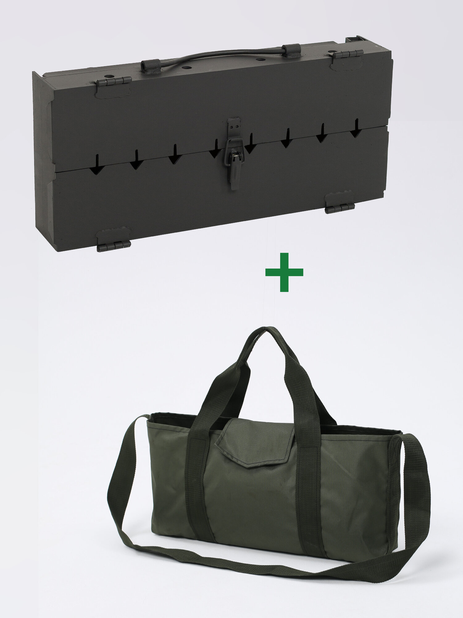 Мангал "ЖАР для пикника Компакт", разборный, переносной, складной с сумкой-чехлом, 3мм