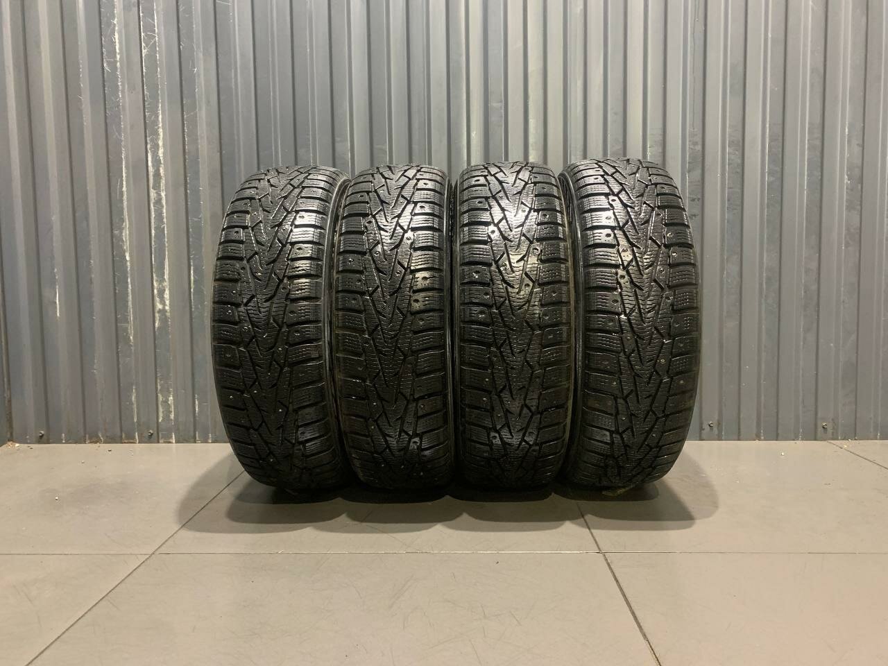 Зимние БУ шины шипованные Nokian Nordman 7 165/65 R14 20.0% износ PT0007157 TSB044261