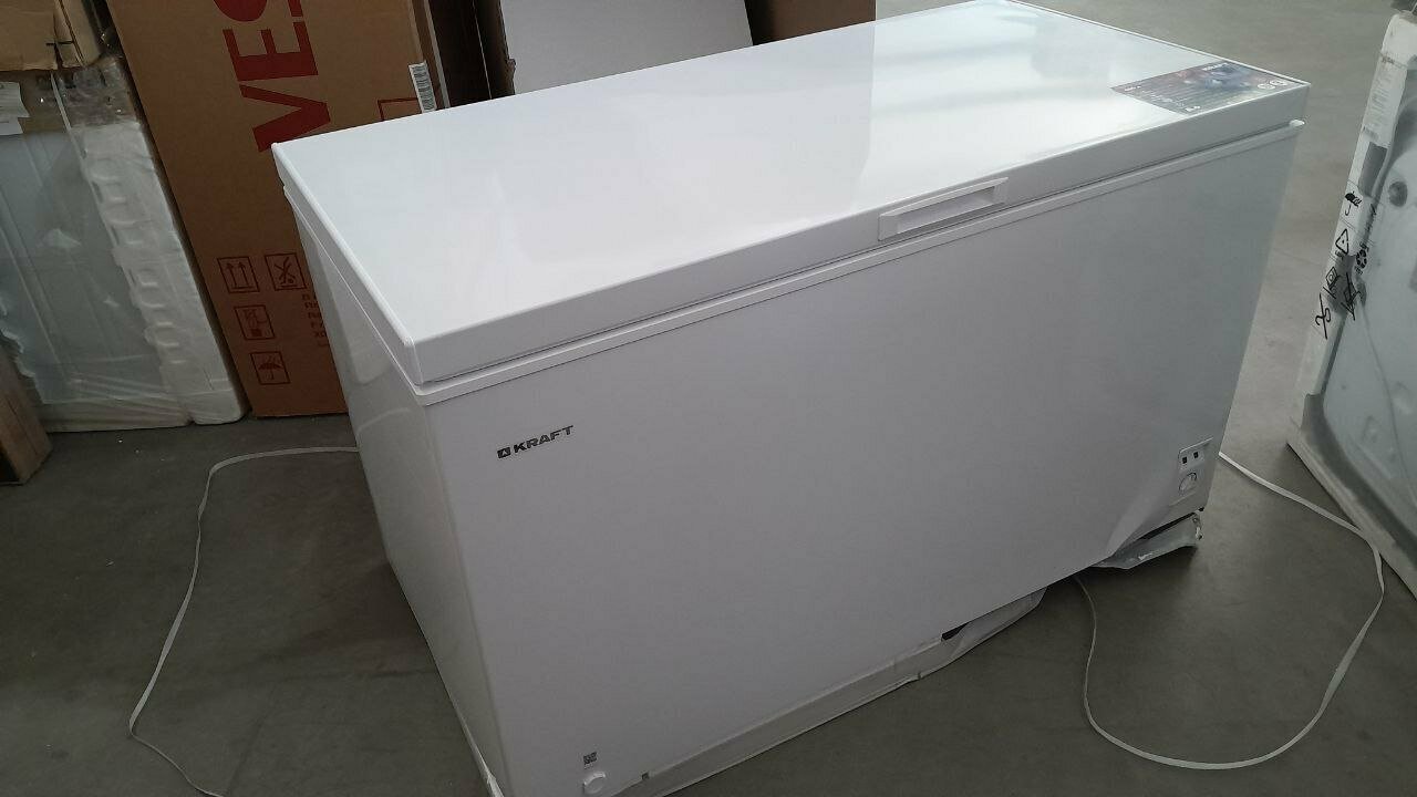 Ларь морозильный KRAFT BD (W)-460 RX белый, 460л (уценка)