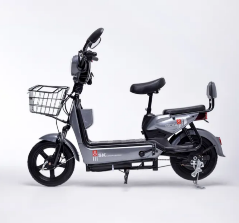 Электроскутер Электровелосипед Мопед SK8 ROBOCOP, 800 Вт, Макс скорость 40км/ч, колеса 14"