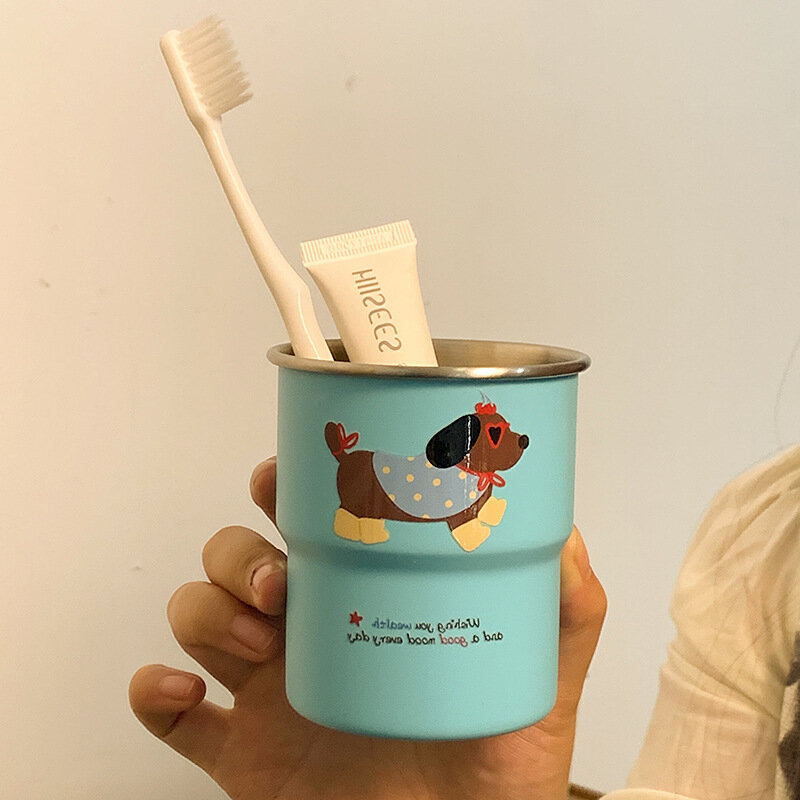 Креативная кружка для холодных напитков в виде щенка, высокая внешность, для кемпинга на открытом воздухе, антиударная, из нержавеющей стали, алюминиевая кружка Coca-Cola, горячий товар