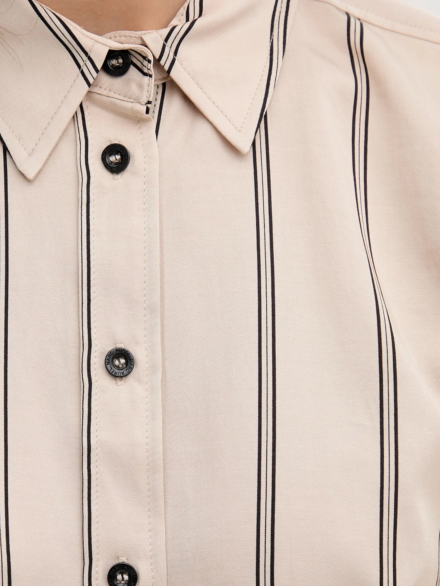 Топ Marc Aurel Striped buttoned top, размер 46, разноцветный — фото 1