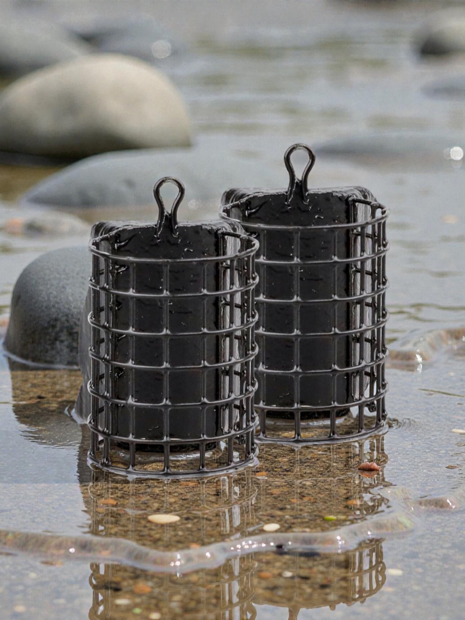 Кормушка рыболовная Mitin Аллигатор с грунтозацепами 80 г, набор 2 шт.