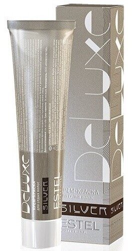 Estel Крем-краска для седых волос De Luxe Silver № 10/76 светлый блондин коричнево-фиолетовый, 60 мл