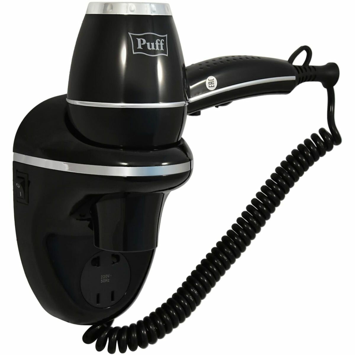 Фен Puff-1800ВlB, черный, 1,8 кВт (1671489)