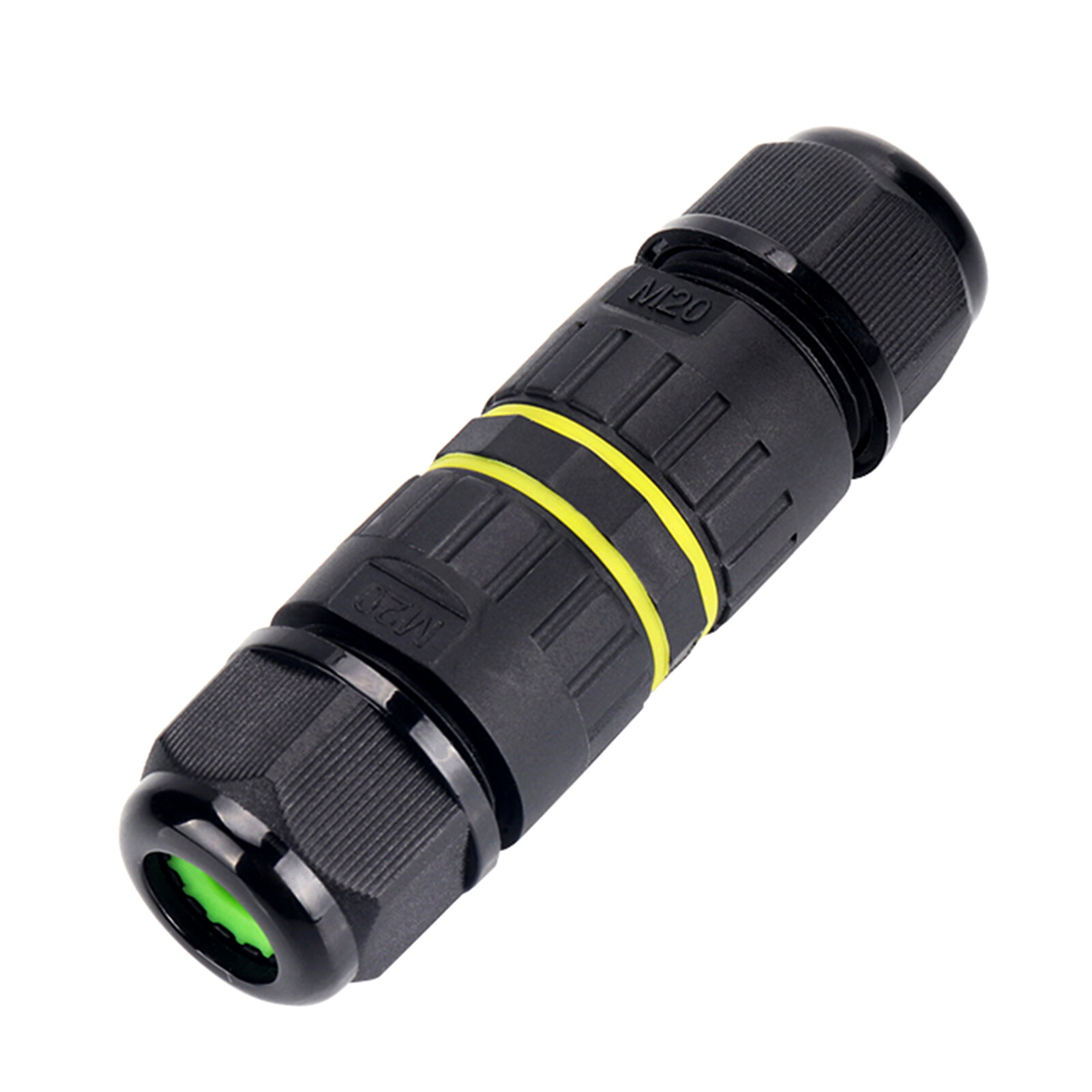 Соединитель для электрического кабеля наружного использования IP68 герметичная коробка разъема внешний кабельный ящик для 6-контактных кабелей φ9-12мм материал PA66 и латунь диаметр 9-12мм напряжение до 450В ток 16А сечение провода 0,5-1,5мм² температура