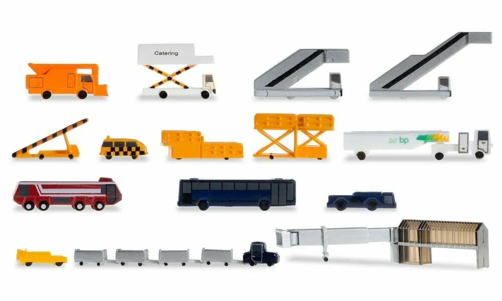 Herpa 1/500 Ограждение для прицепа наземного обслуживания Аксессуар модели самолета 519472