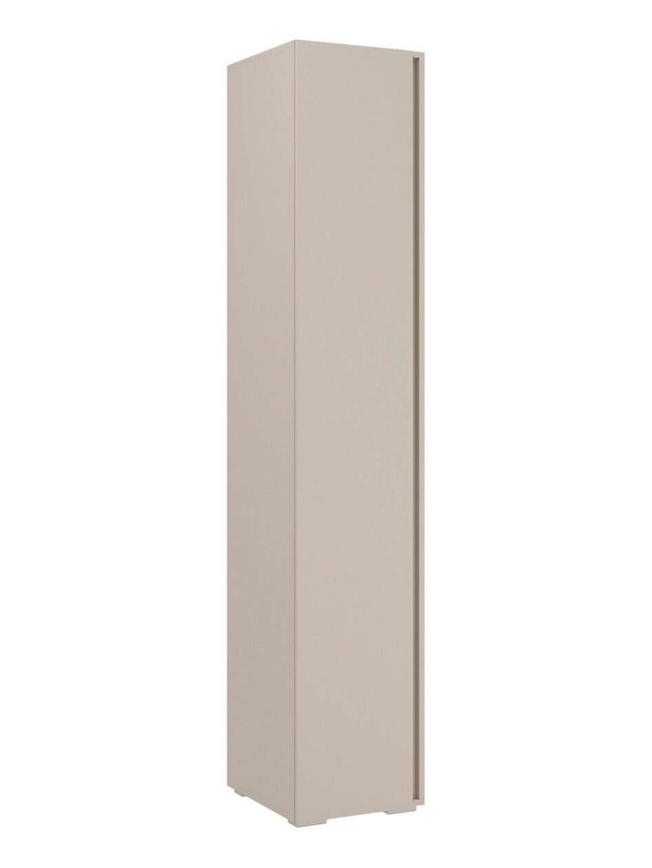 Шкаф-пенал распашной для одежды и хранения вещей Ирэн с полками, со штангой, 40х46х210 см, Кашемир