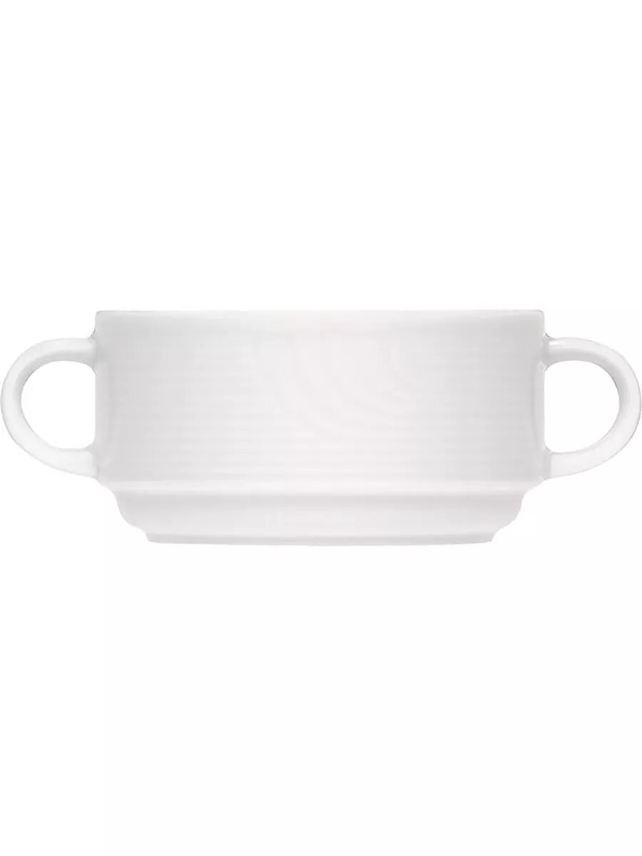 Бульонница Bauscher Карат фарфоровая, с ручками, 300 мл