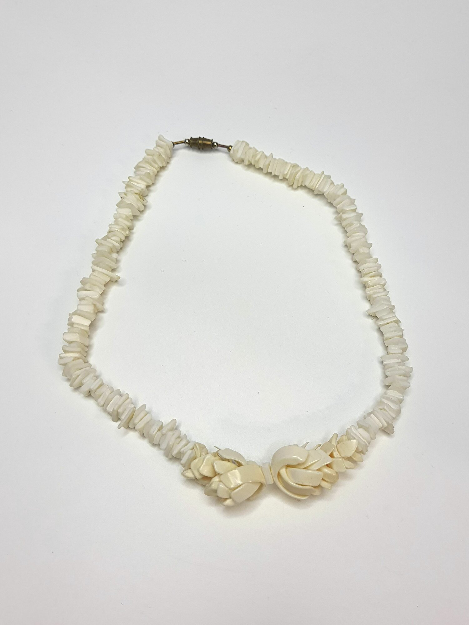 Винтажные бусы чокер, натуральный перламутр, СССР 70-80е