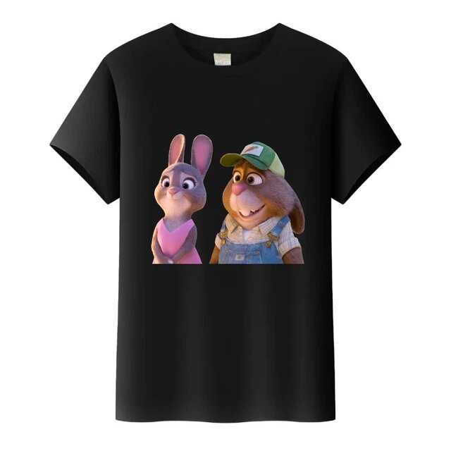 Забавная белая футболка Disney Zootopia Nick Wilde Friends с рисунком Ника Уайлда для девочек, в стиле Y2K, футболки для мальчиков, семейные топы, мужские рубашки, детская одежда, женские футболки.