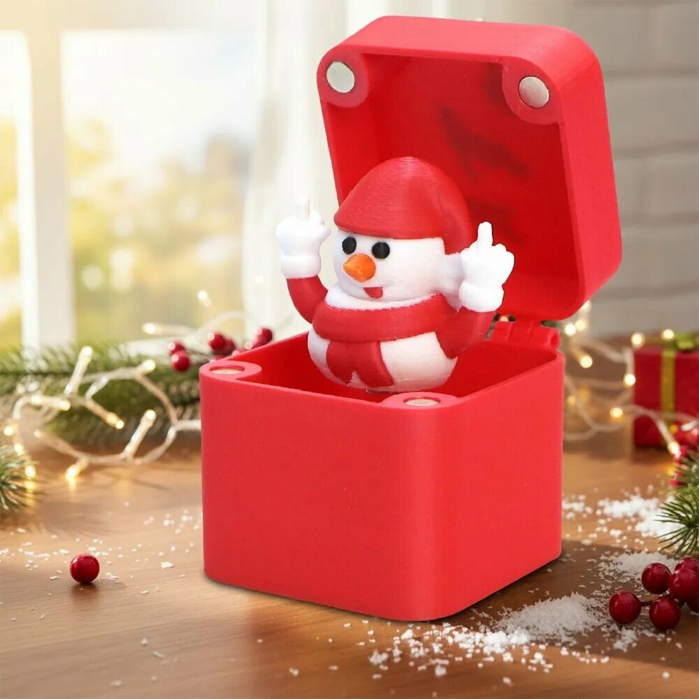 Рождественский средний палец в коробке The Prank Box Surprise Finger Pop Up Gift Boxes