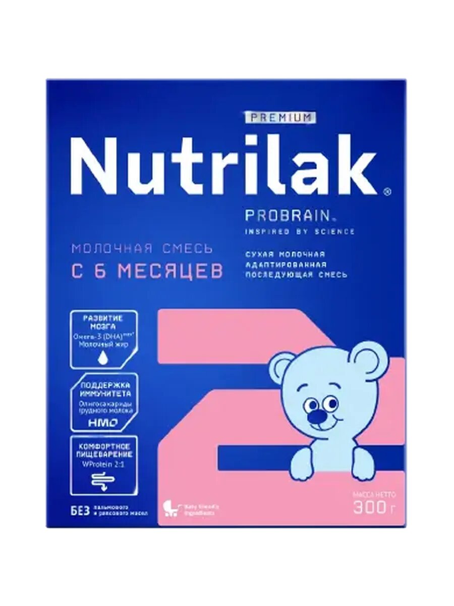 Нутрилак Премиум 2 Смесь молочная 6-12 месяцев 300г