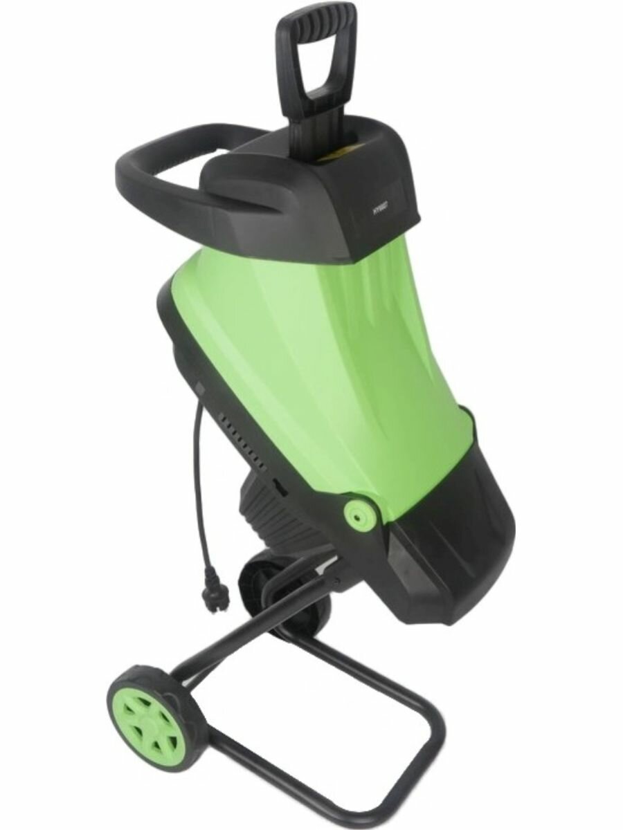 Измельчитель садовый Yiwu Great Victory Import&Export, электрический, 2800 Вт, 45 мм, зеленый/черный