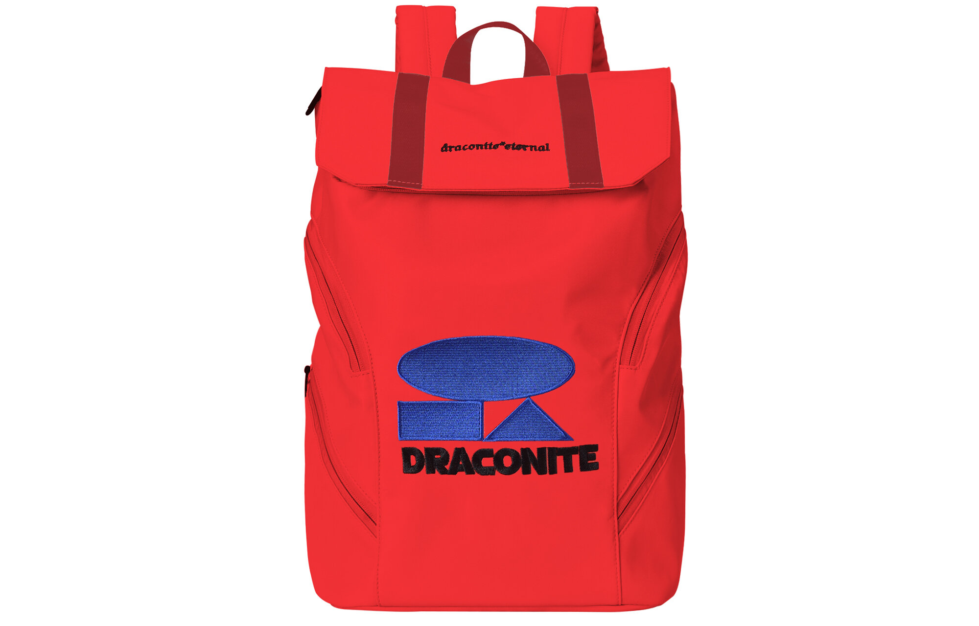 Рюкзак унисекс DRACONITE 1433141932, серый с красным контрастом, из полиэстера
