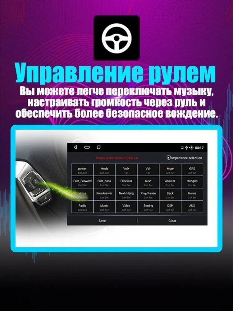 Автомобильные колонки для Ford Focus 2 Mk 2 2005-2011 Android 14 9 дюймов экран 2GB RAM 32GB ROM — фото 1