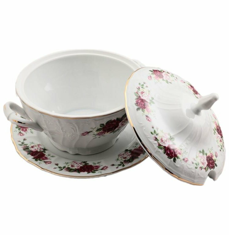 Супник 3 л Thun "Бернадотт /Английская роза /отводка золото" / 361629