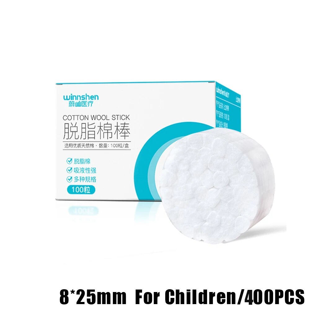 Ватные тампоны для остановки кровотечения из носа HDRSMTMED 400Pcs 8x25mm