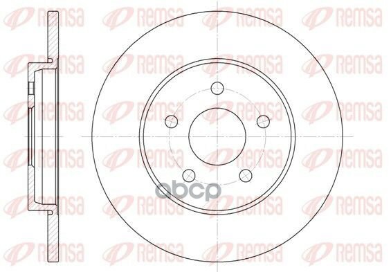 6661.00 диск тормозной задний! Ford Mondeo all 00> Remsa арт. 666100