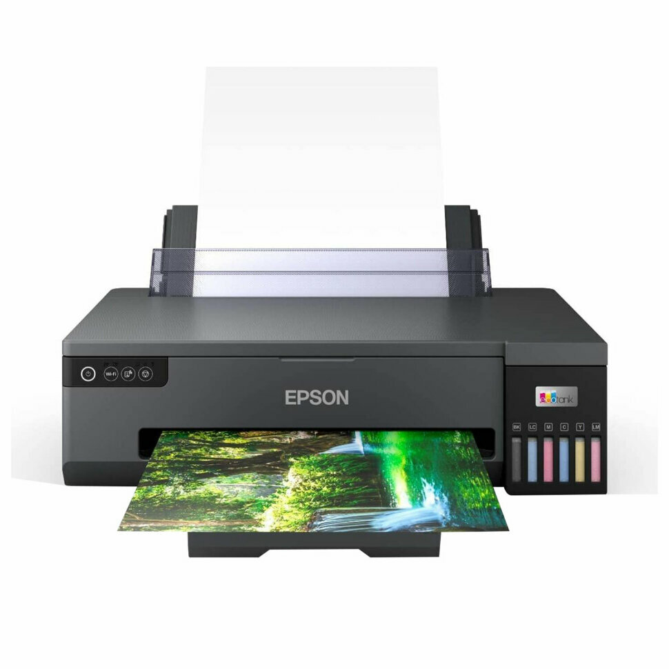 Принтер струйный EPSON L18050 А3+, 22 стр./мин, 5760x1440, печать на CD/DVD, Wi-Fi, СНПЧ, C11CK38403, 355034