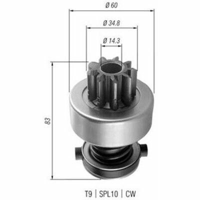Бендикс стартера M.MARELLI 940113020358 Mb Atego, Iveco Khd, Deutz