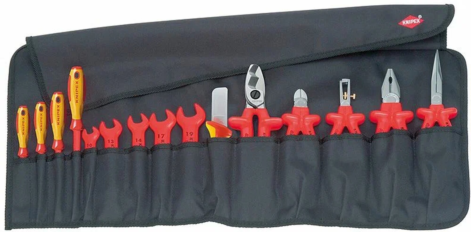 Набор инструментов Knipex KN-989913, для авто и электромонтажа, 15 предметов