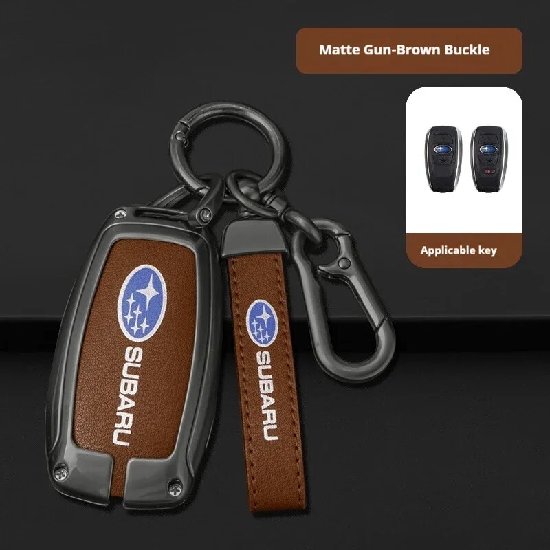 Для Subaru STI Brz Wrx Xv Ascent Forester Outback Impreza Legacy автомобильный чехол для ключей из цинкового сплава, сумка для ключей, металлический корпус для ключей, автоаксессуары