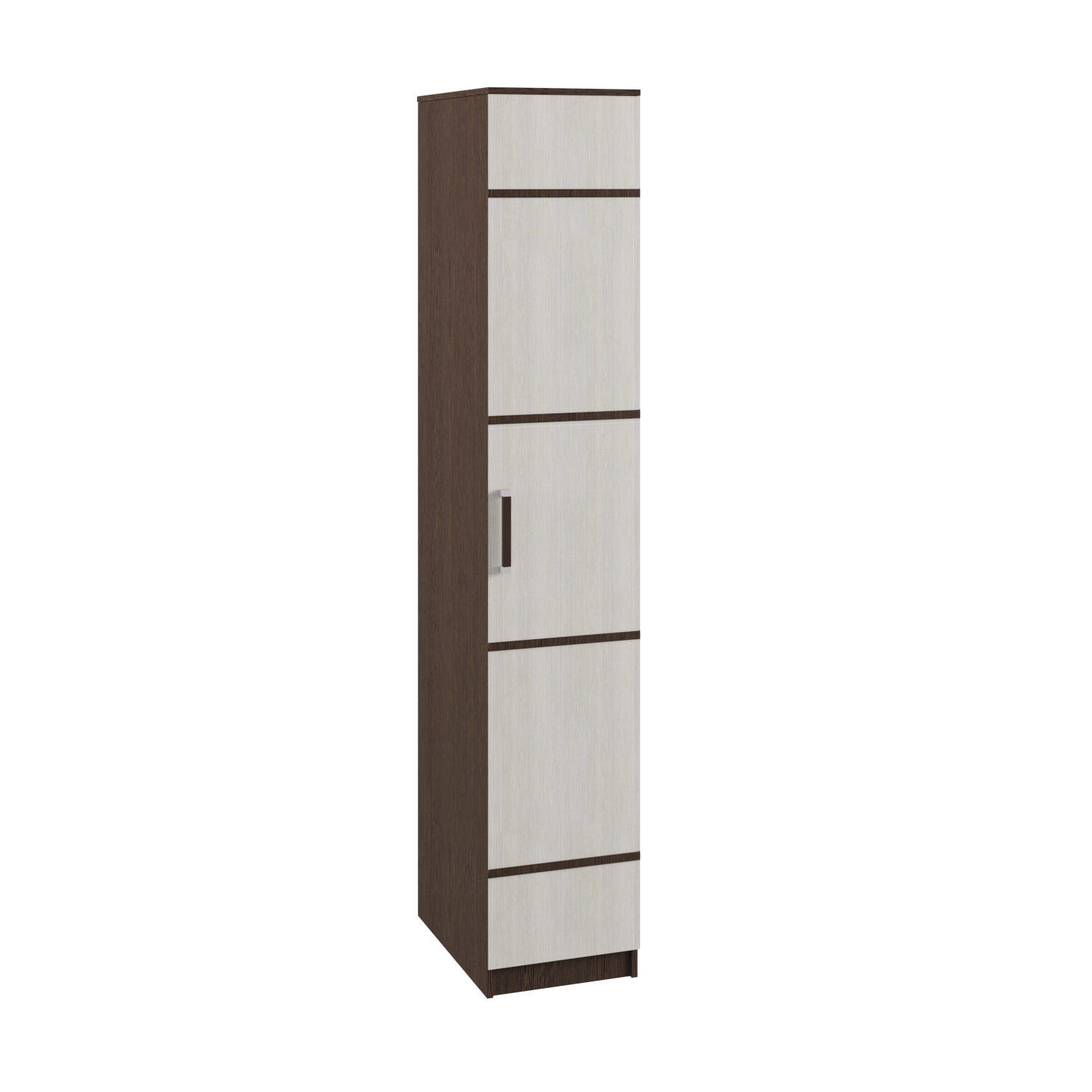 Одностворчатый шкаф-пенал "Лотос" 40 см, дуб белфорд/венге