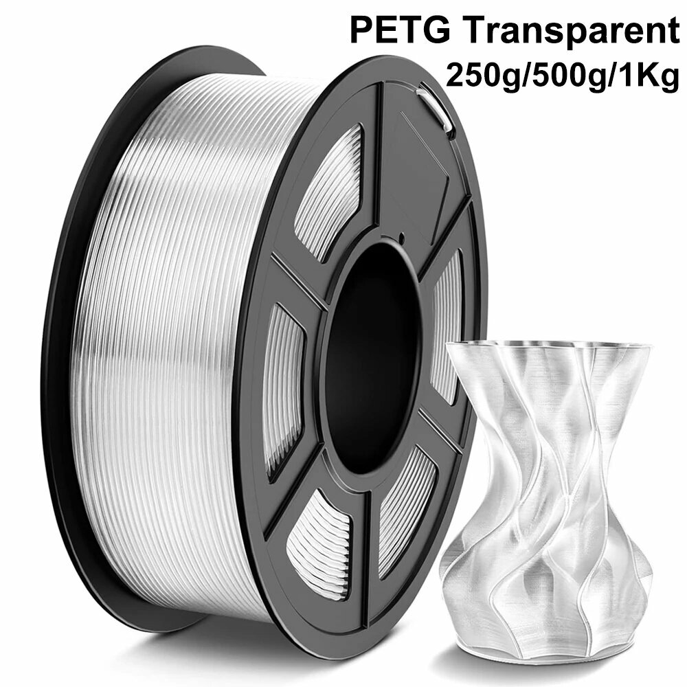PETG прозрачный филамент 1,75 мм, 500г