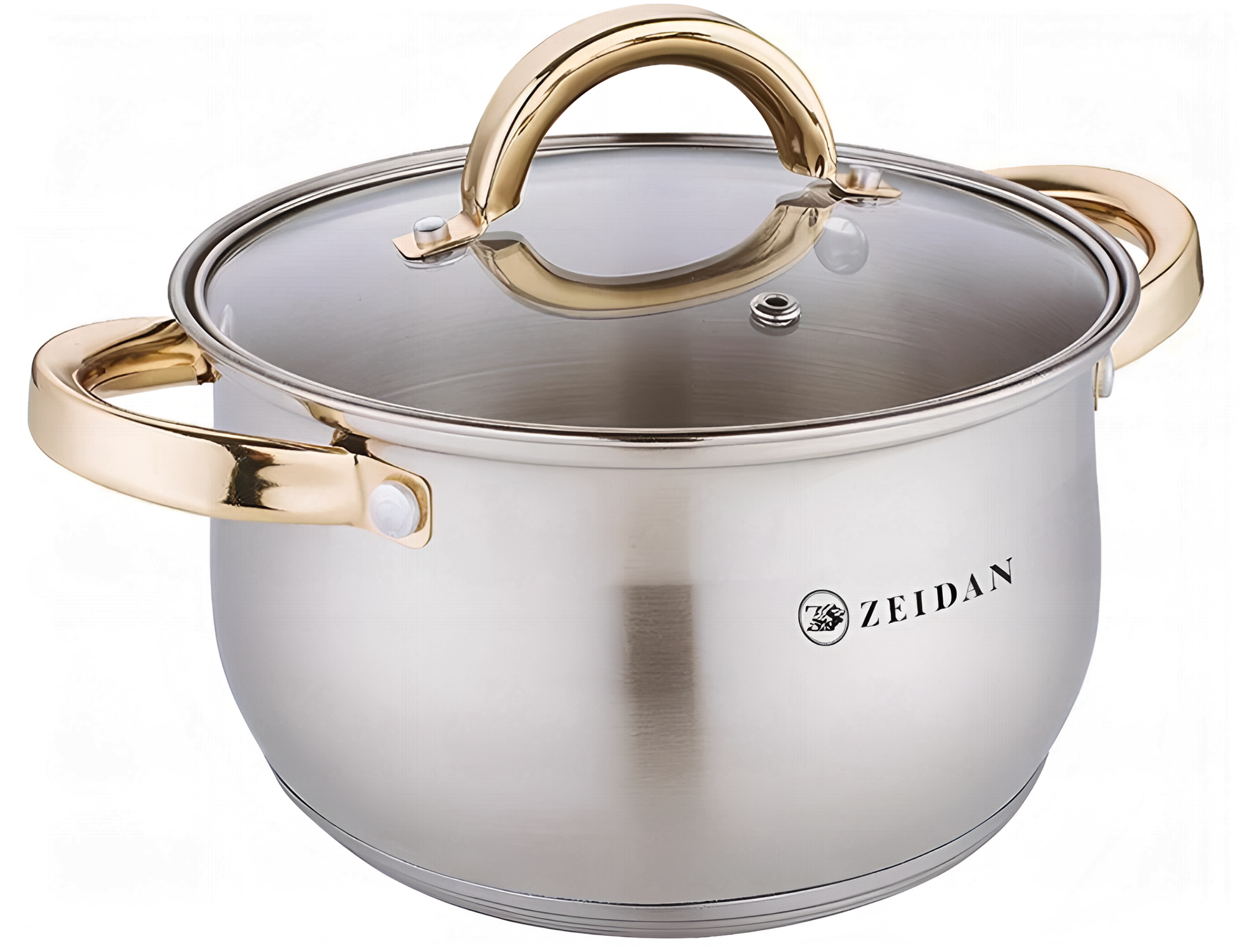 Кастрюля ZEIDAN Z-501077, 2.1 л, нержавеющая сталь, серебристый