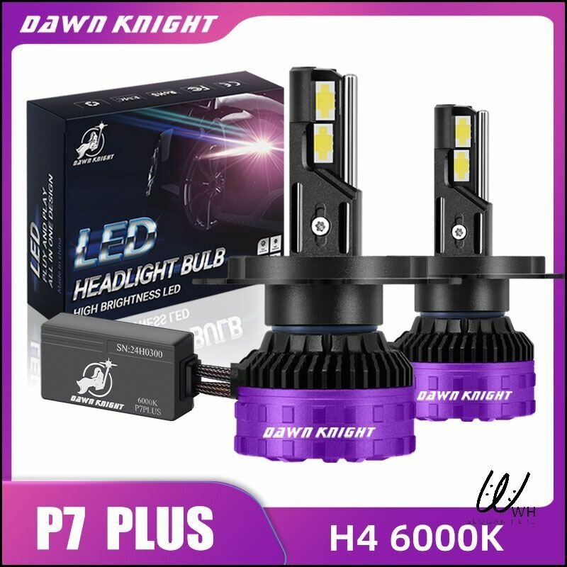 DAWNKNIGHT P7 PLUS H4 Светодиодные фары высокой яркости 6000K 2 шт.