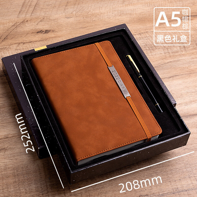 Настраиваемый ежедневник-планер с печатью логотипа, ремешком, расписанием и журналом событий, оптовая продажа ежедневников на 365 дней.