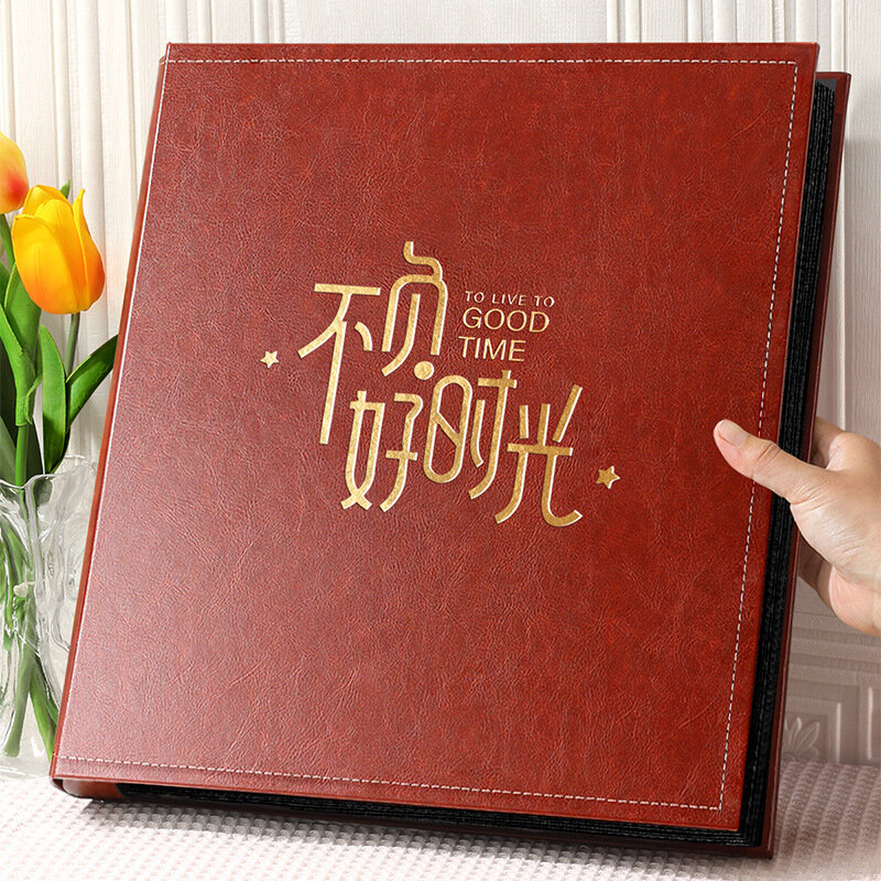 6-дюймовый фотоальбом на 1000 фотографий, семейный фотоальбом большой вместимости, памятный альбом 5inch для пары с проложенными страницами для хранения фотографий.